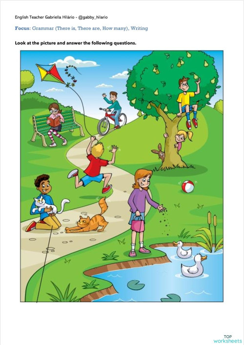 SBS 1 - C7 - Picture Analysis - There is, There are, How many. Interactive worksheet | TopWorksheets