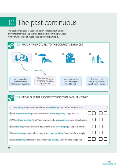 Grammar Test Unit 10. Interactive worksheet | TopWorksheets
