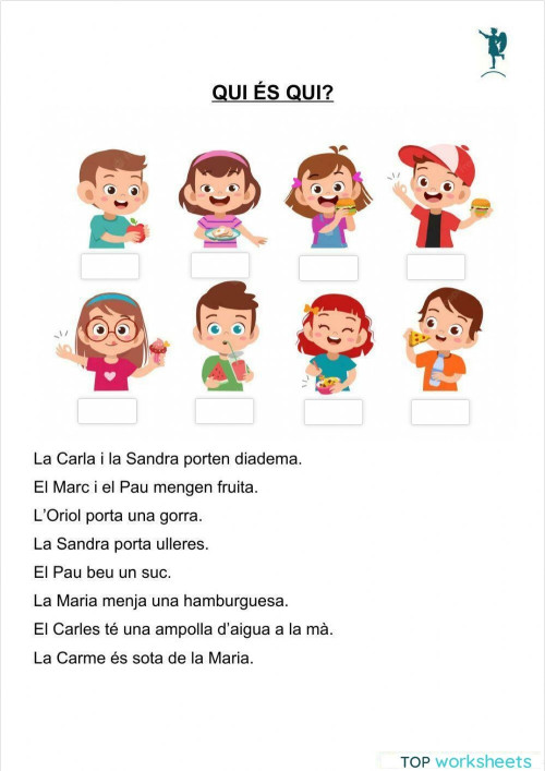 Fitxes interactives i exercicis online en català | TopWorksheets