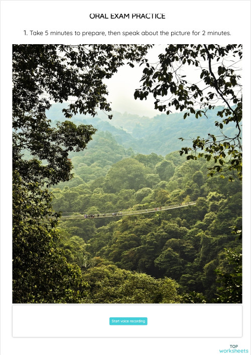 Topics - Pictures - Nature III. Interactive worksheet | TopWorksheets