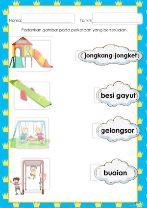 Taman Permainan. Interactive worksheet | TopWorksheets
