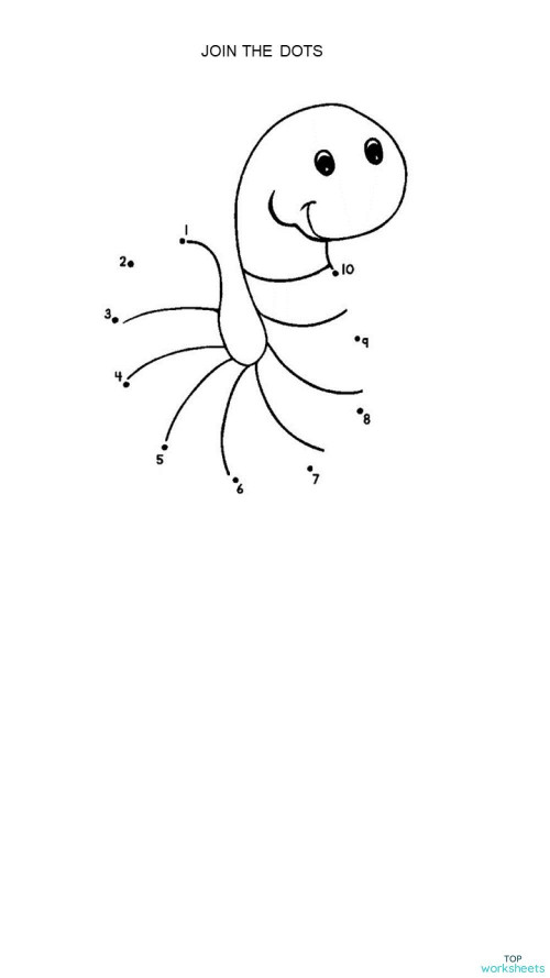 JOIN THE DOTS. Interactive worksheet | TopWorksheets