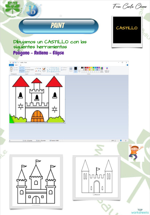 PAINT - CASTILLO. Ficha interactiva | TopWorksheets
