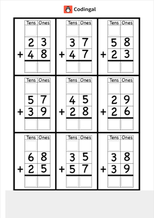 M_G02T02_WC01_Addition. Interactive worksheet | TopWorksheets