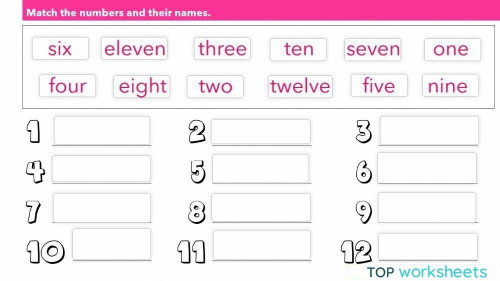 L6 - A3 - Numbers, Reading. Interactive worksheet | TopWorksheets