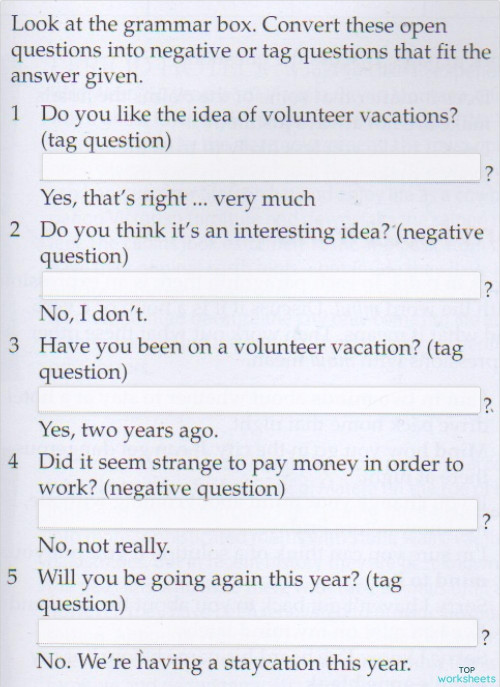 Interactive worksheets and online exercises in english | TopWorksheets