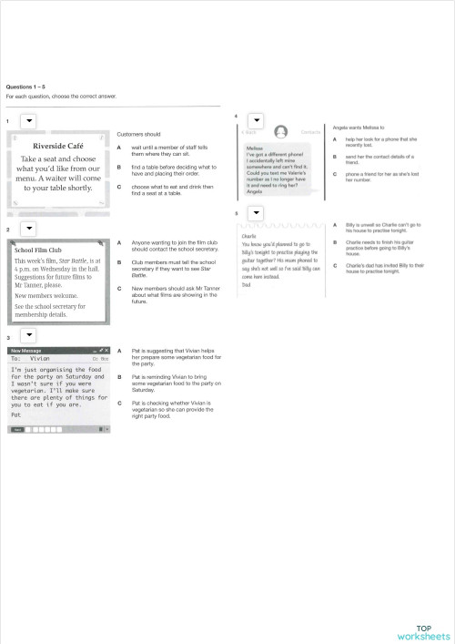 English as a Foreign Language: interactive worksheets and online ...