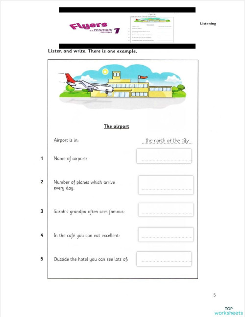 Flyers Auth T1P24. Interactive worksheet | TopWorksheets