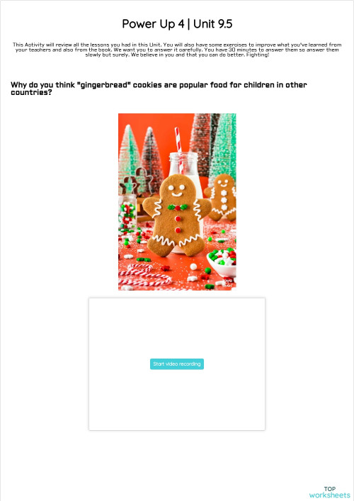 Power Up 4 | Unit 9.5. Interactive worksheet | TopWorksheets