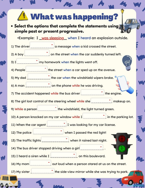 What was happening?. Interactive worksheet | TopWorksheets