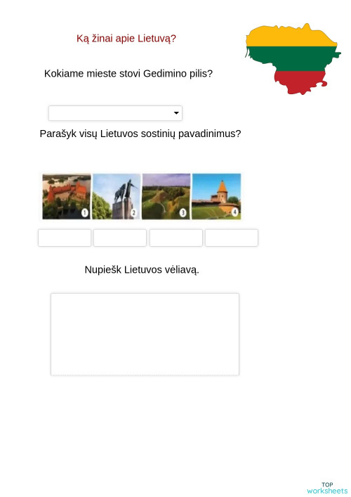 Interactive worksheets and online exercises in lithuanian | TopWorksheets