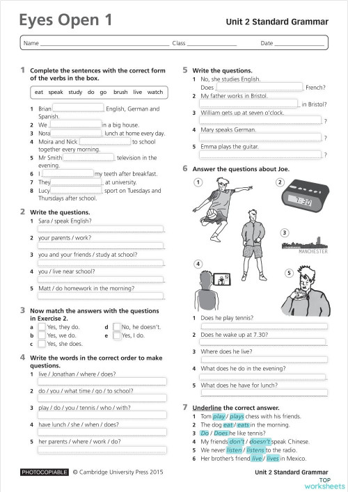 EO2 unit 2. Interactive worksheet | TopWorksheets