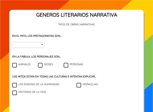 NARRATIVA: fichas interactivas y ejercicios online | TopWorksheets