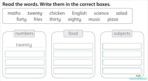 3rd grade Unit 4-6 Progress Test 6. Interactive worksheet | TopWorksheets