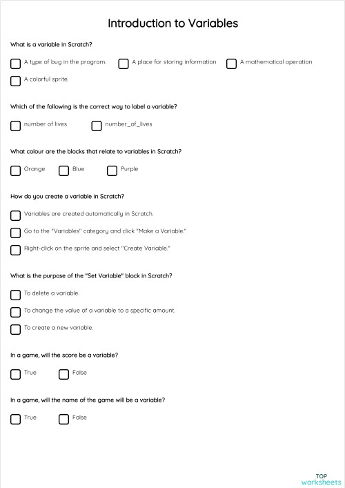 Cplusplus Iteration Statements. Interactive worksheet | TopWorksheets