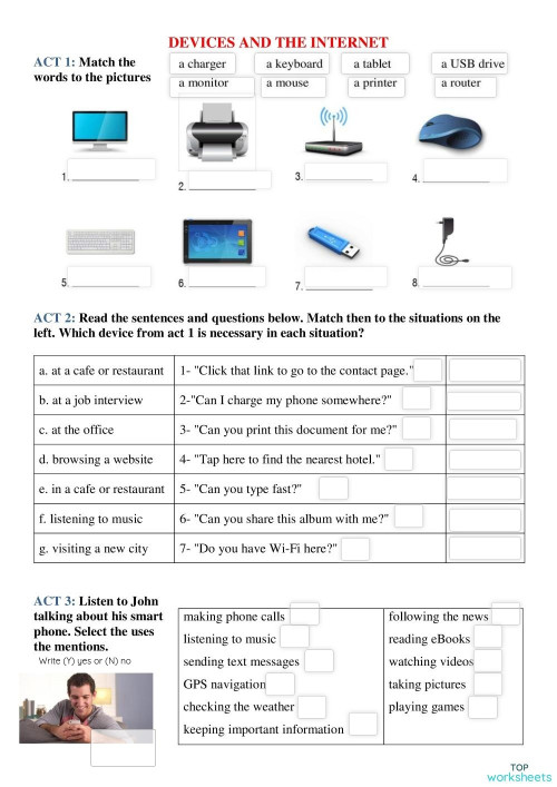 Information society: interactive worksheets and online exercises ...