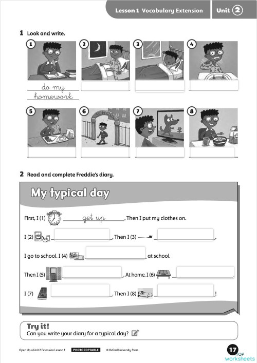 VOCABULARY EXTENSION - UNIT 2. Interactive worksheet | TopWorksheets