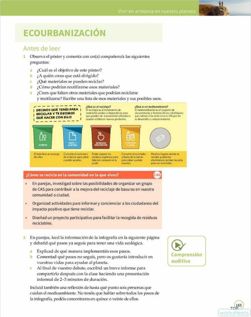 5. Compartir el planeta 166. Ficha interactiva | TopWorksheets
