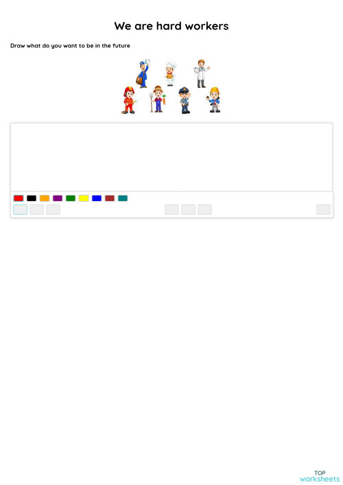 We are hard workers. Interactive worksheet | TopWorksheets