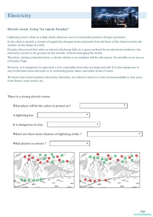 Natural L6 Electricity II. Interactive worksheet | TopWorksheets