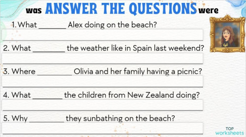 Was or Were_Grammar. Interactive worksheet | TopWorksheets