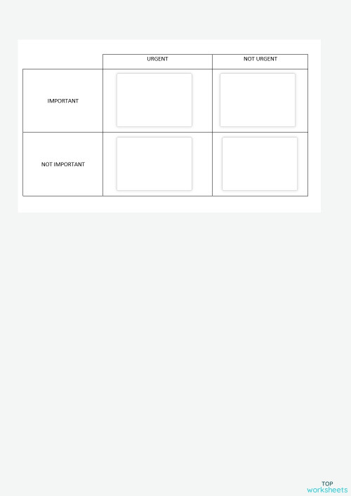 Time management. Interactive worksheet | TopWorksheets