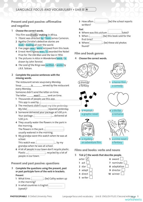 Practice for the test. Interactive worksheet | TopWorksheets