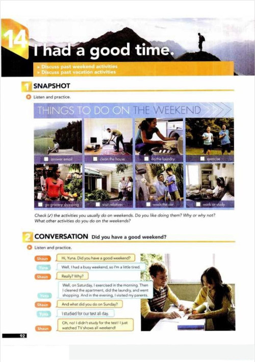 unit 14- i had a good time. Interactive worksheet | TopWorksheets