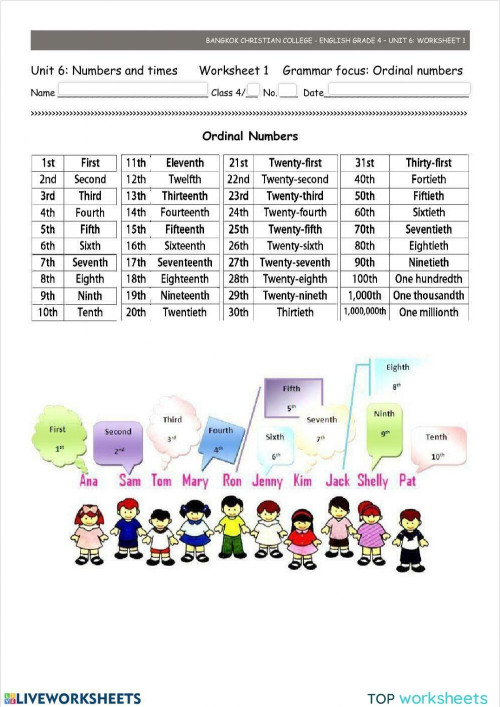 Unit 6 ws 1. Interactive worksheet | TopWorksheets