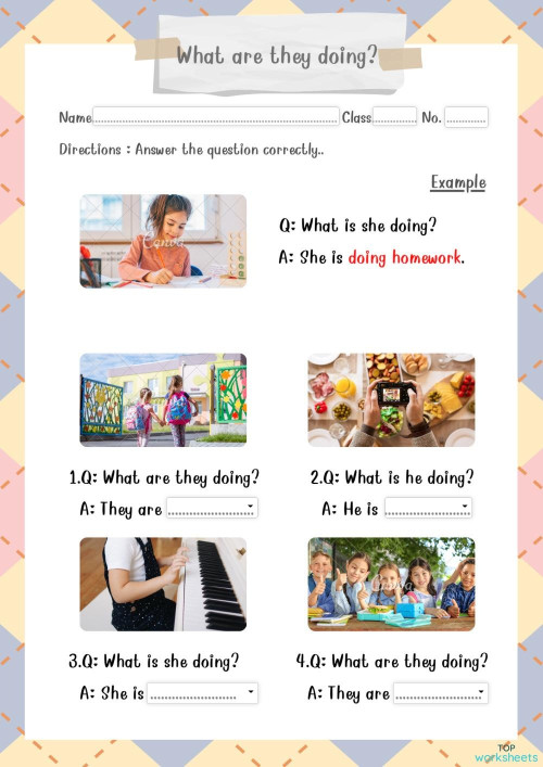 Giving impressions. Interactive worksheet | TopWorksheets