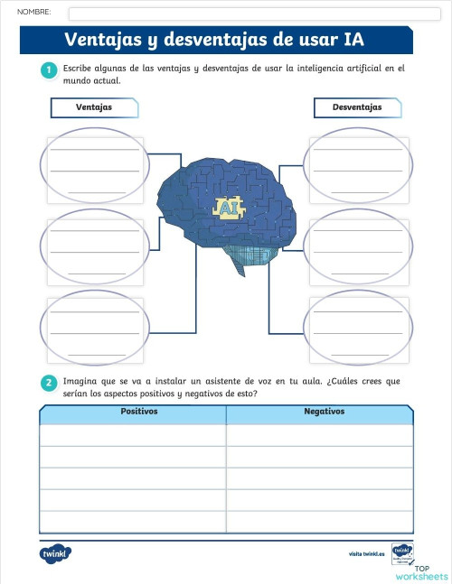 inteligencia artificial. Ficha interactiva | TopWorksheets