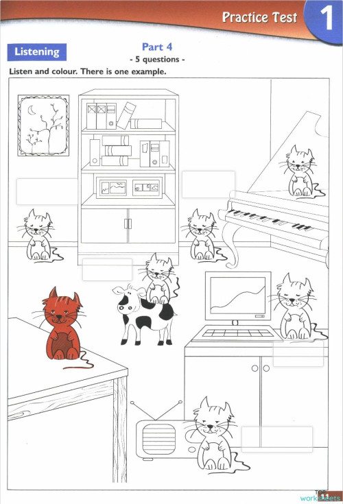 nghe 12345. Interactive worksheet | TopWorksheets