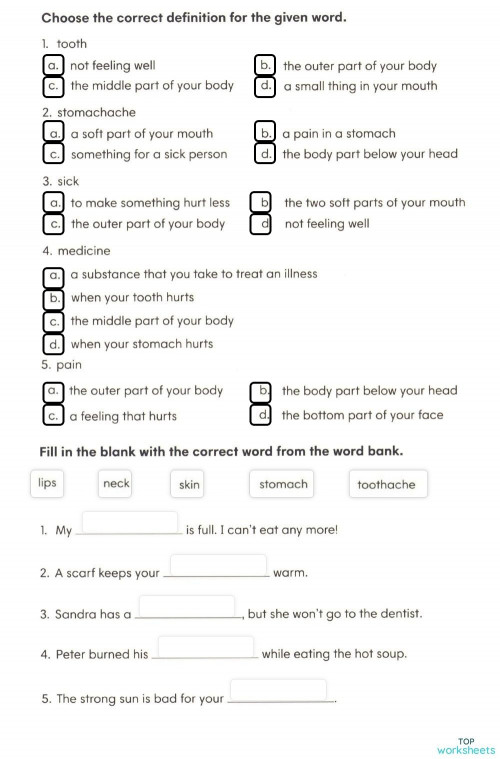 Interactive worksheets and online exercises in english | TopWorksheets