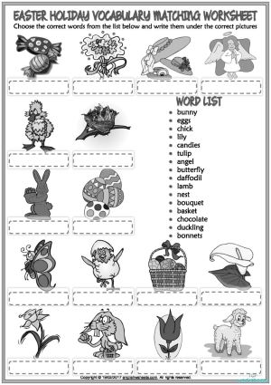 easter vocabulary. Interactive worksheet | TopWorksheets
