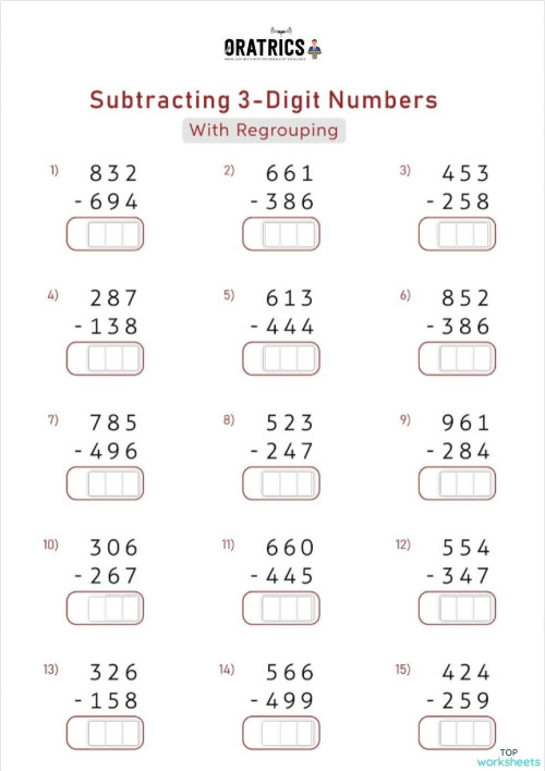 Math: interactive worksheets and online exercises | TopWorksheets