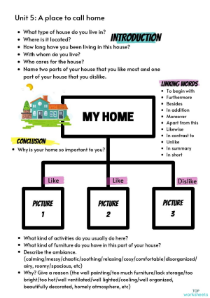 Speaking: A place to call home. Interactive worksheet | TopWorksheets