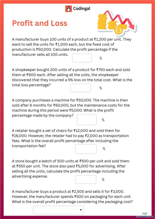 M_G07M04L10_WE02_Profit_and_Loss_6. Interactive worksheet | TopWorksheets