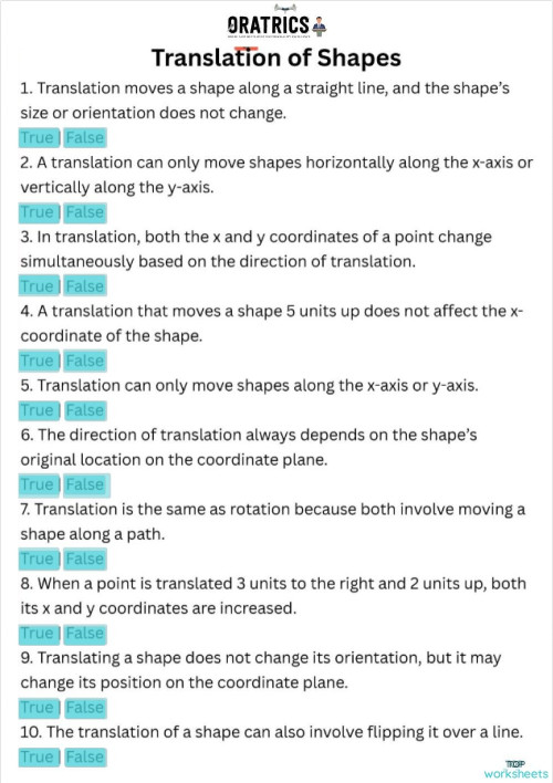 Geometry 07. Interactive worksheet | TopWorksheets