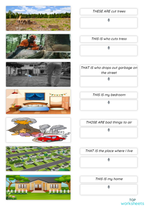 Demonstrative adjectives. Interactive worksheet | TopWorksheets