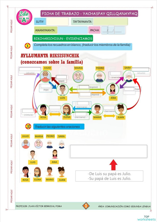 Palabras variables e invariables. Ficha interactiva | TopWorksheets