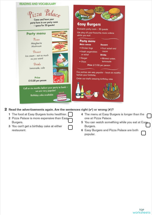 Food Prepare 2a. Interactive worksheet | TopWorksheets