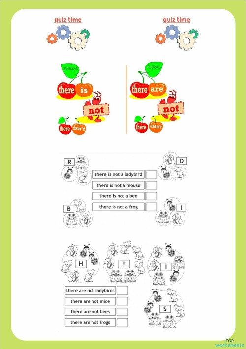 There is not - there are not. Interactive worksheet | TopWorksheets