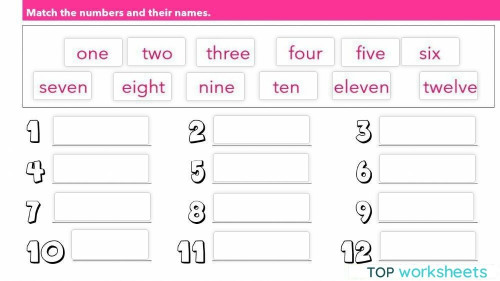 L6 - A1 - Numbers, Reading. Interactive worksheet | TopWorksheets