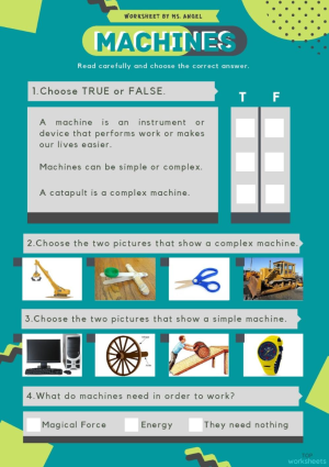 Machines, Tools, and Computers. Interactive worksheet | TopWorksheets
