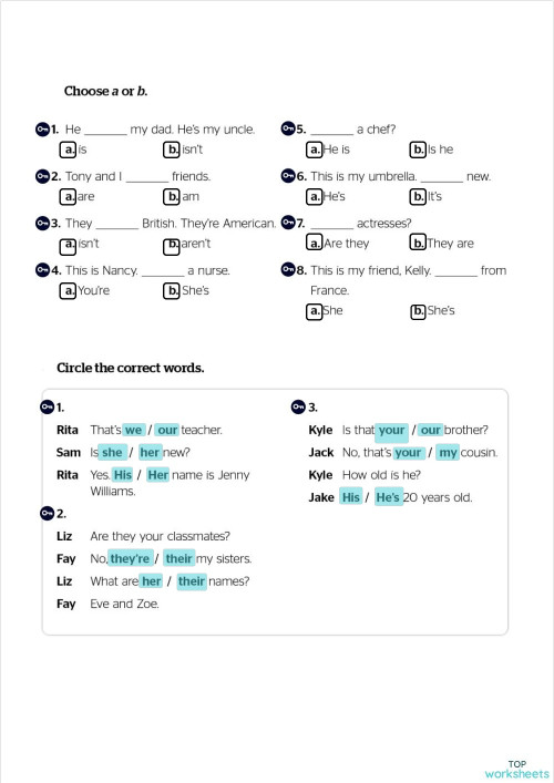 Homework (Lesson 3). Interactive worksheet | TopWorksheets