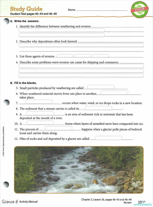 Lesson 26: Study Guide Pg 35. Interactive worksheet | TopWorksheets