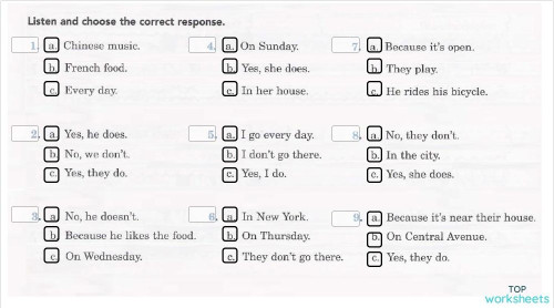 Present Simple questions. Interactive worksheet | TopWorksheets