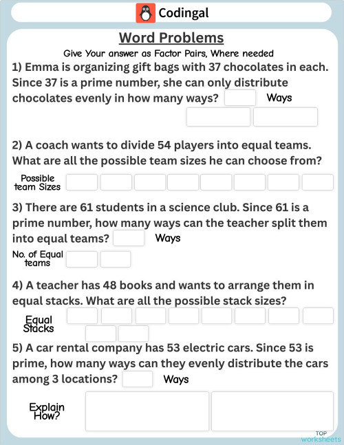 M_G04M06L16_WE02_Word Problems. Interactive worksheet | TopWorksheets