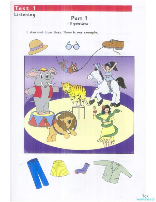 Starters 2 Listening 1. Interactive worksheet | TopWorksheets