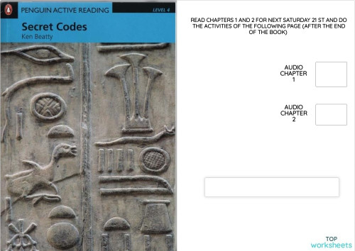 READERS SECRET CODES CHAPTER 1 AND 2. Interactive worksheet | TopWorksheets